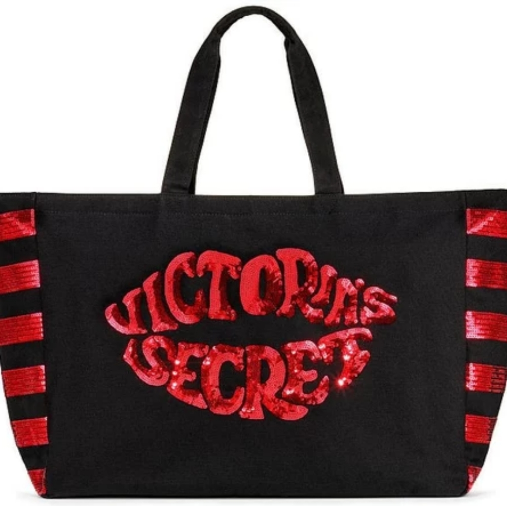 - Victoria's Secret Signature Sequin Logo Bag - Gem